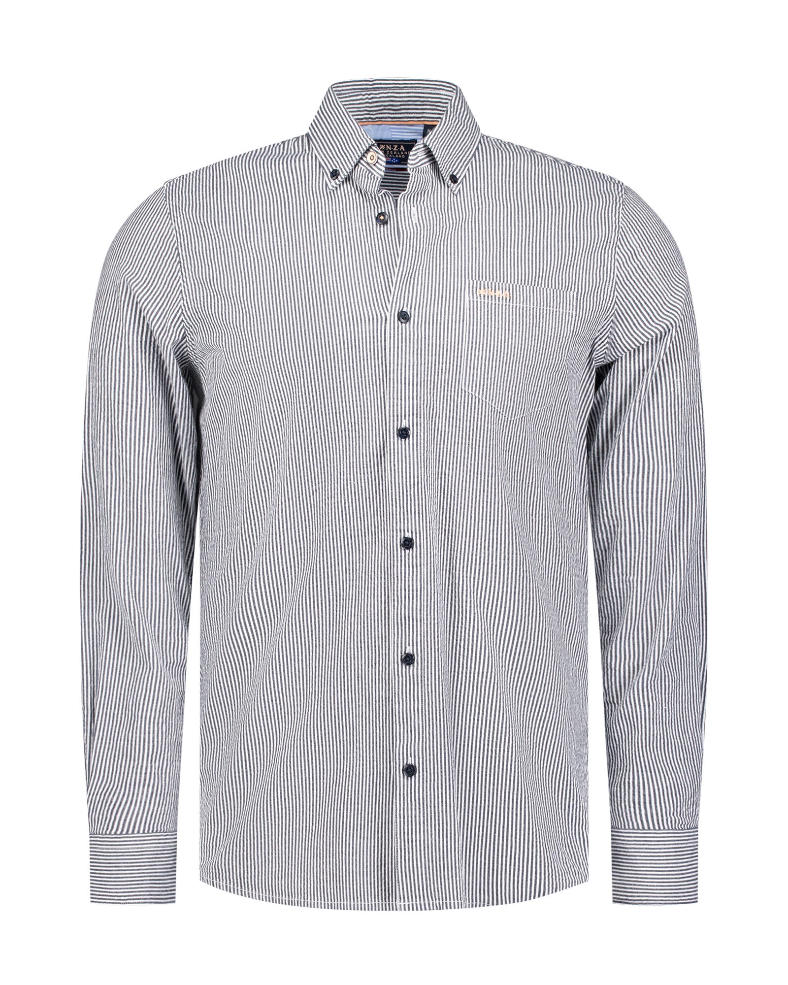 Camisa gris con rayas finas | NZA New Zealand Auckland