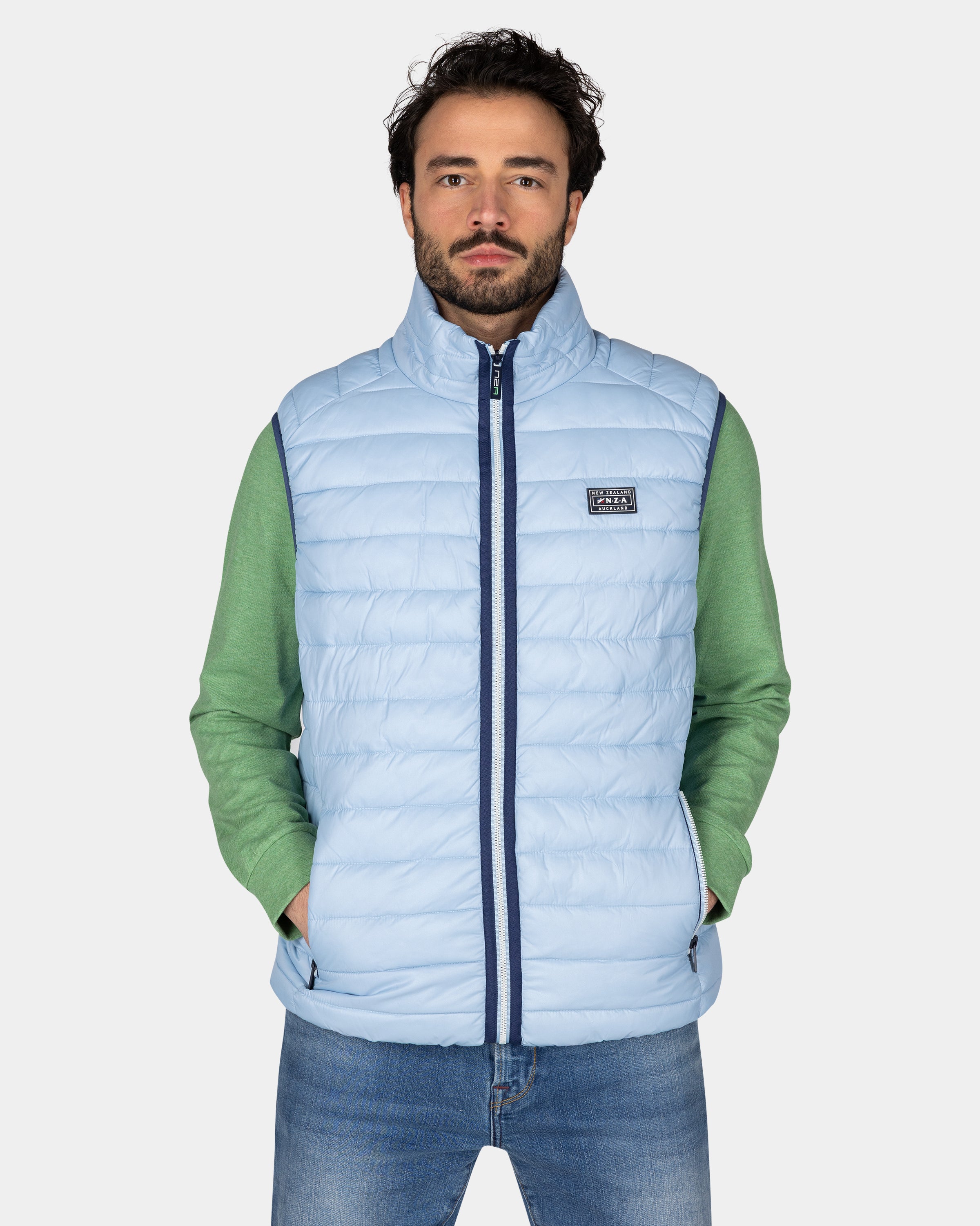 Lichtblauwe bodywarmer | NZA New Zealand Auckland