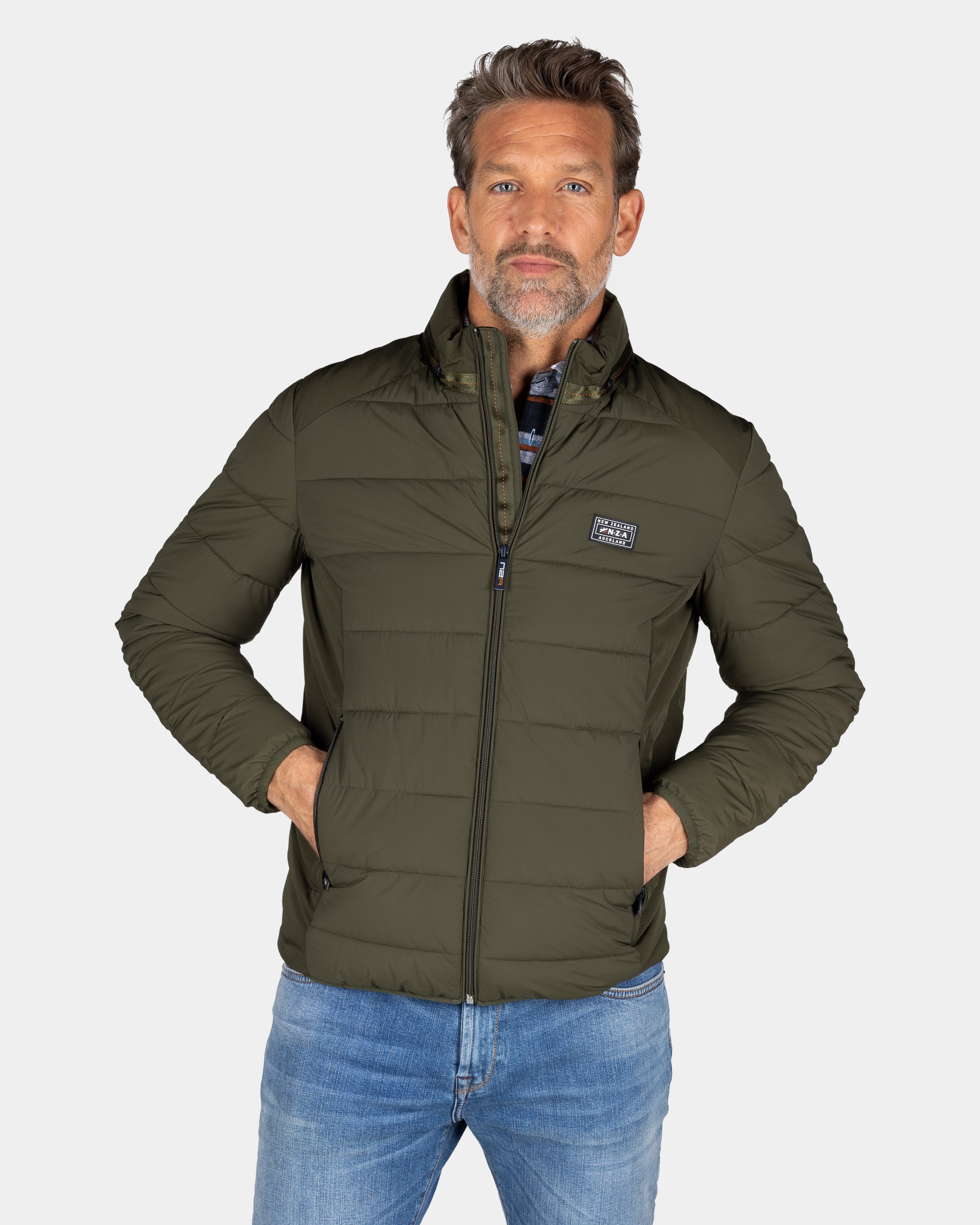 Dark green padded jacket - Quartz Green | NZA New Zealand Auckland