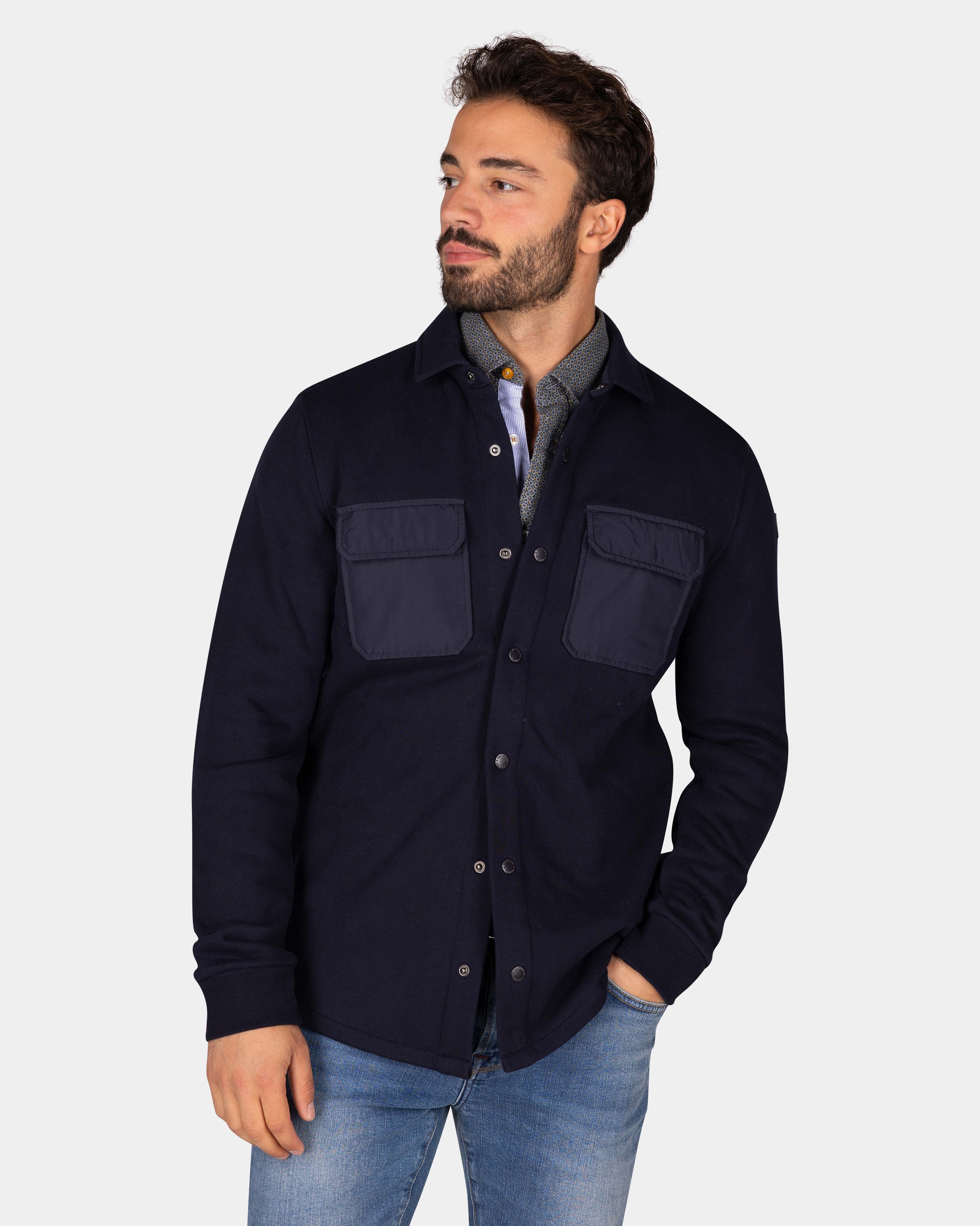 Dark blue fleece overshirt - Winter Navy | NZA New Zealand Auckland