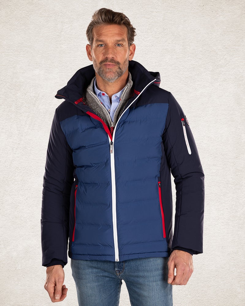Colour blocked sport jacket - Bright Water Blue | NZA New Zealand Auckland
