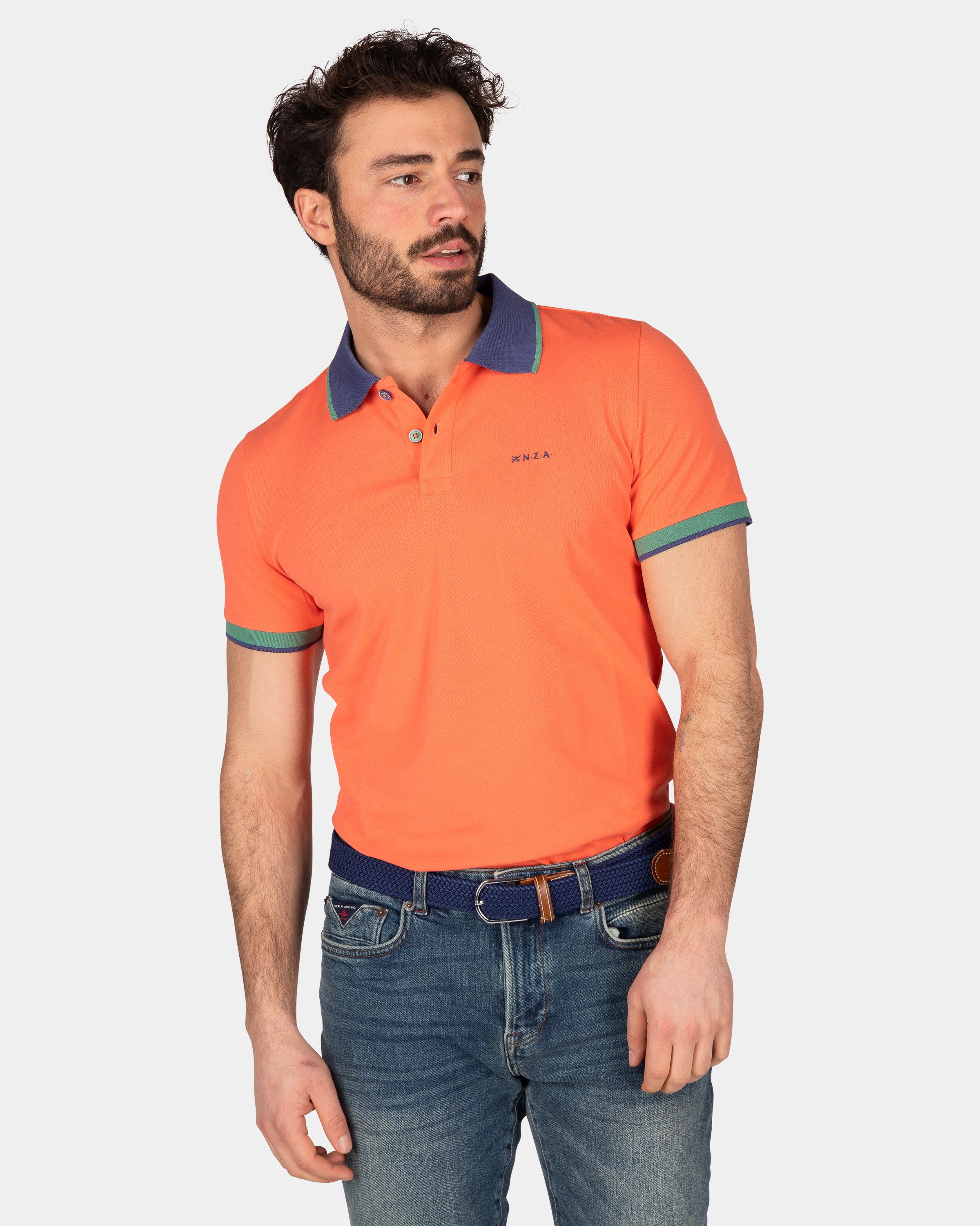 Sportive solid coloured polo - Golden Orange | NZA New Zealand Auckland