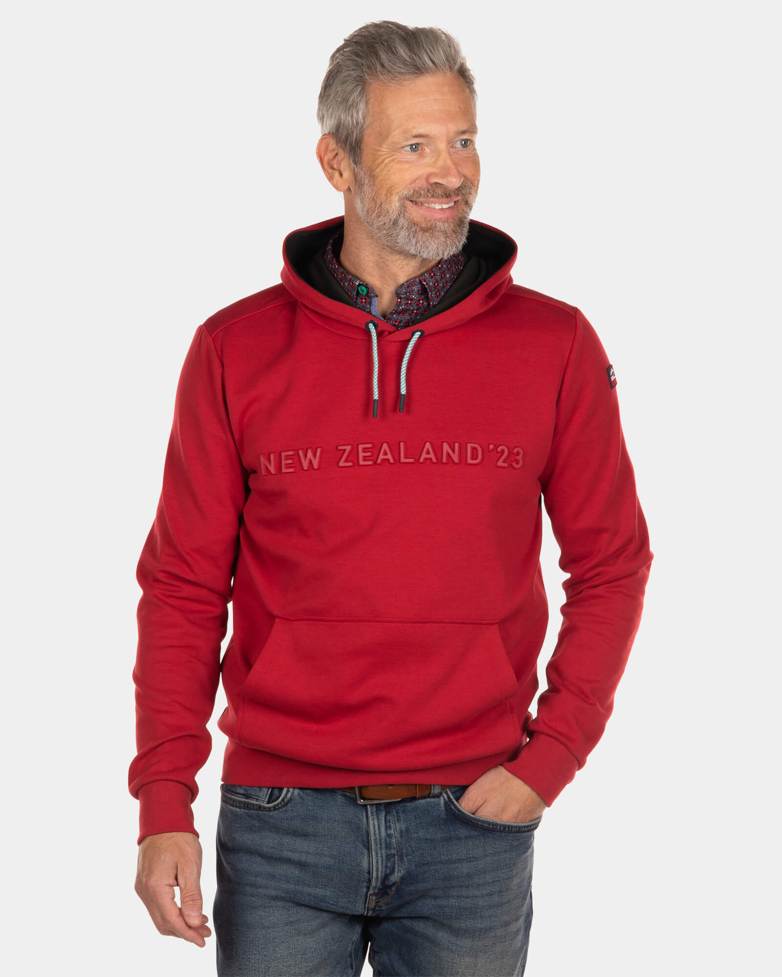Solid coloured hoodie Oruru - Cardinal Red | NZA New Zealand Auckland