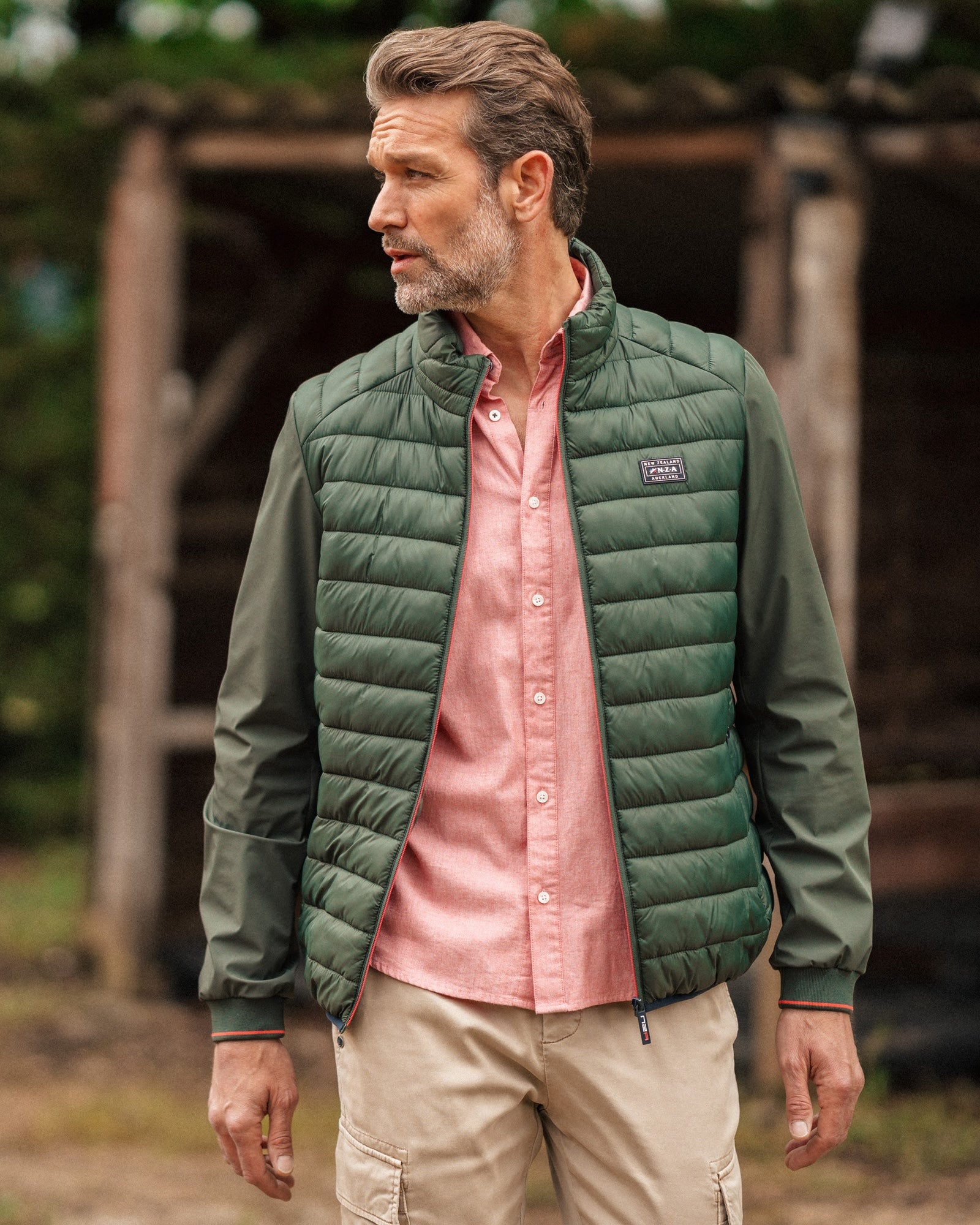 Green quilted jacket | NZA New Zealand Auckland