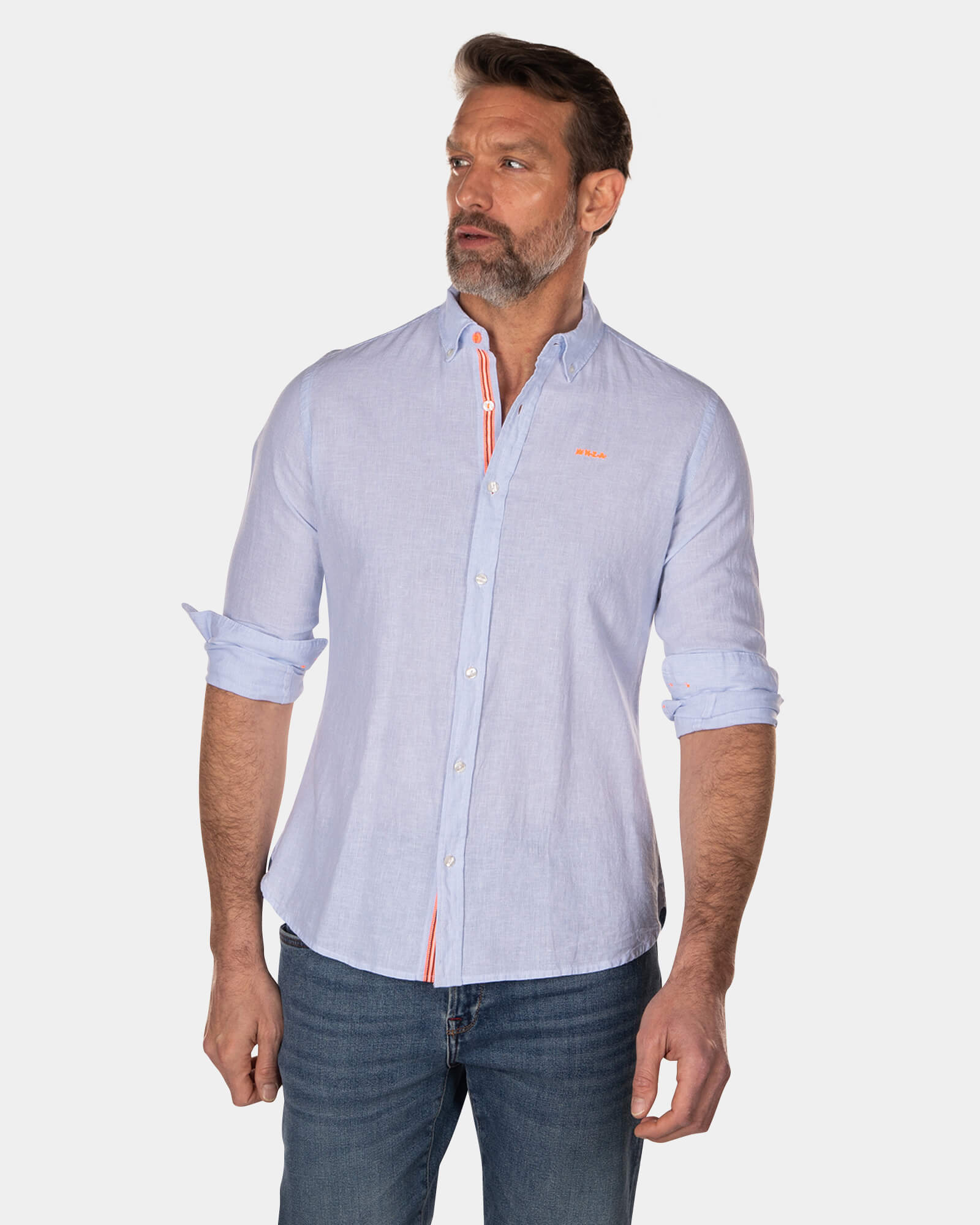 Basic cotton shirt light blue - Light Blue | NZA New Zealand Auckland