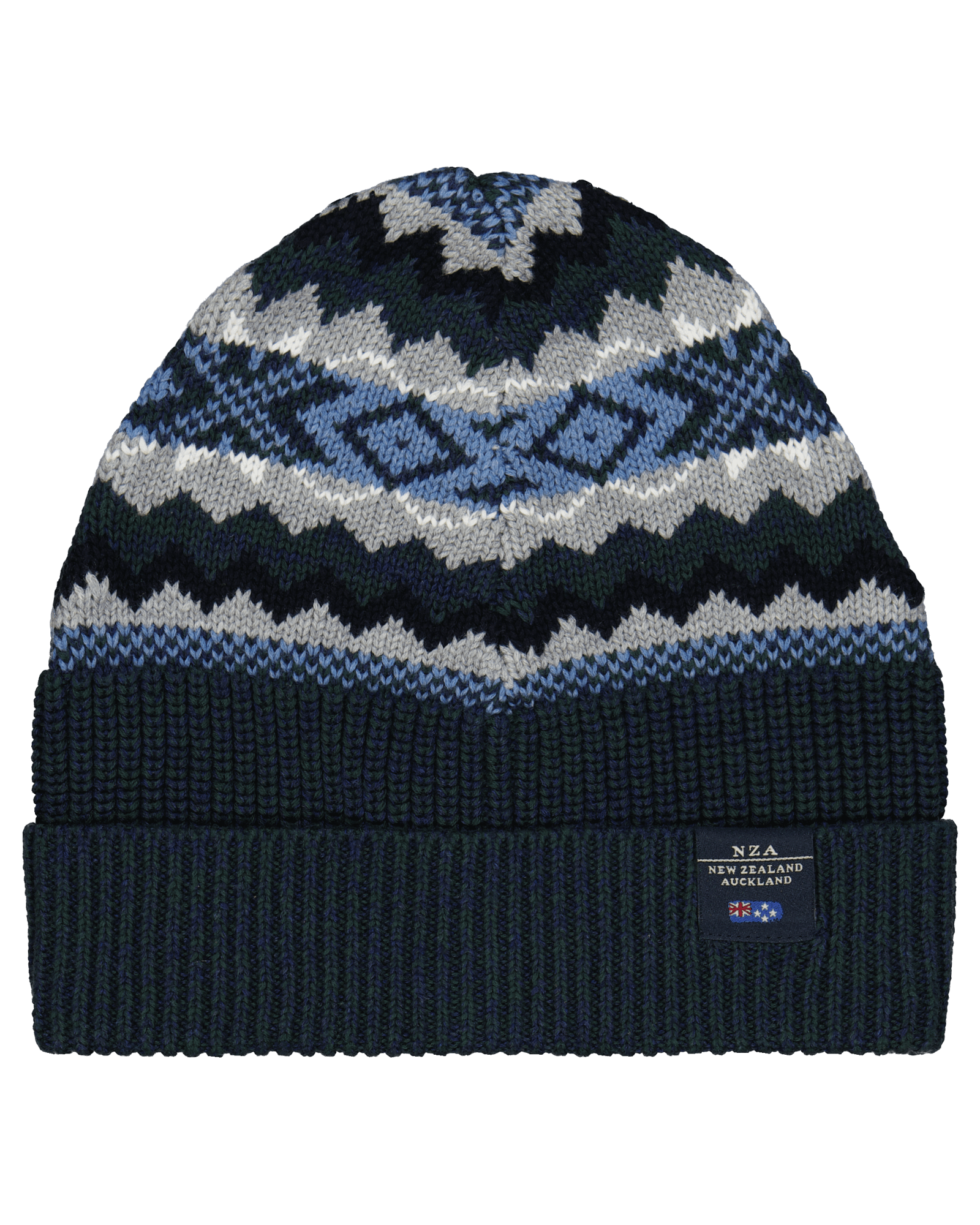 Gebreide muts met print - Crushing Green | NZA New Zealand Auckland